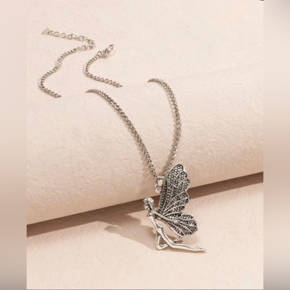 Jewelry | Fairy In Flight Silver Scale Wing Faerie Sprite Pixie Fay ...